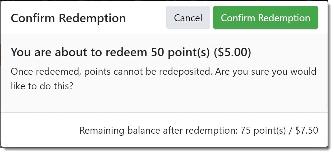 Redeeming Recognition Points