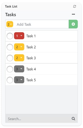Daily Tasks Widget