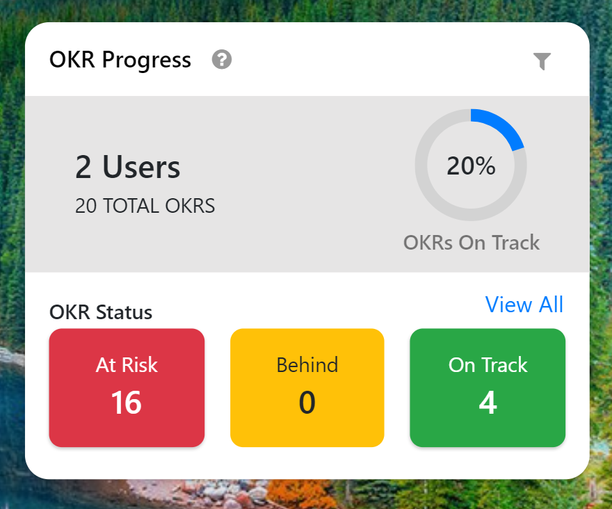 OKR Progress Widget