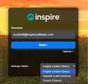 Logging into Inspire
