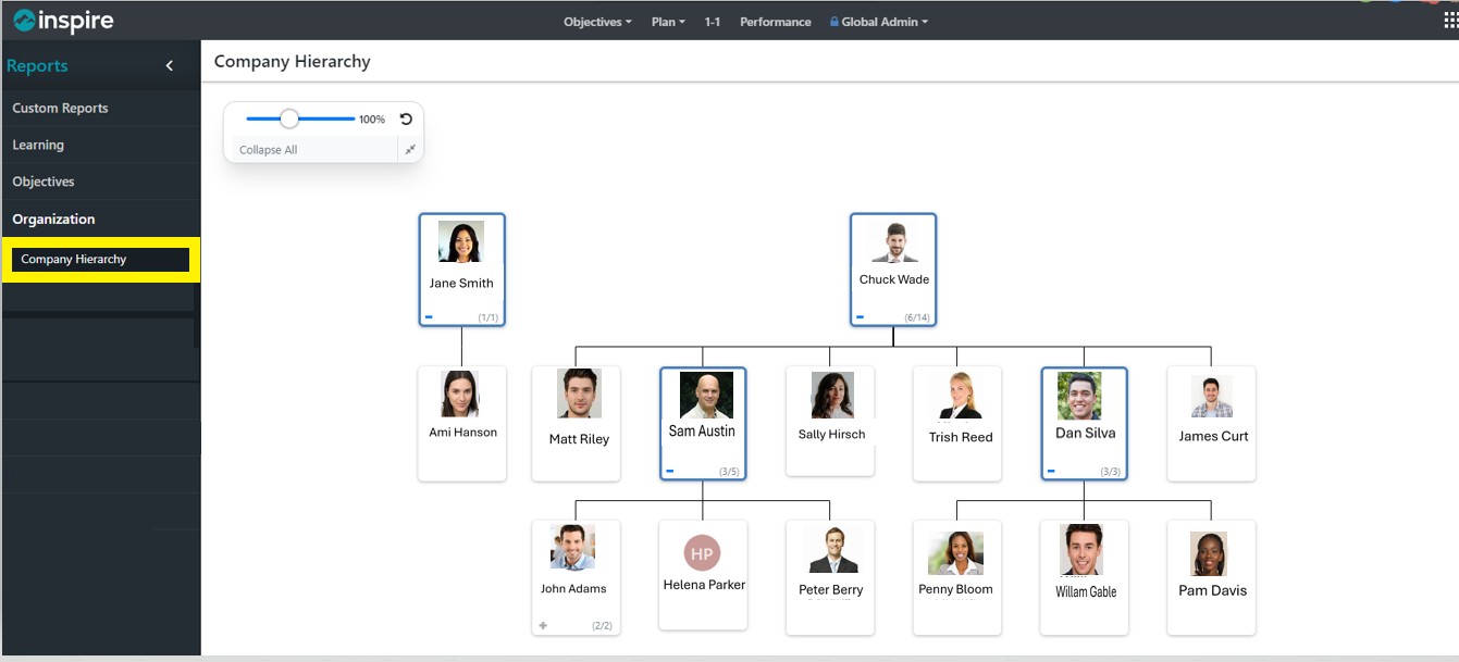 Reports- Company Hierarchy